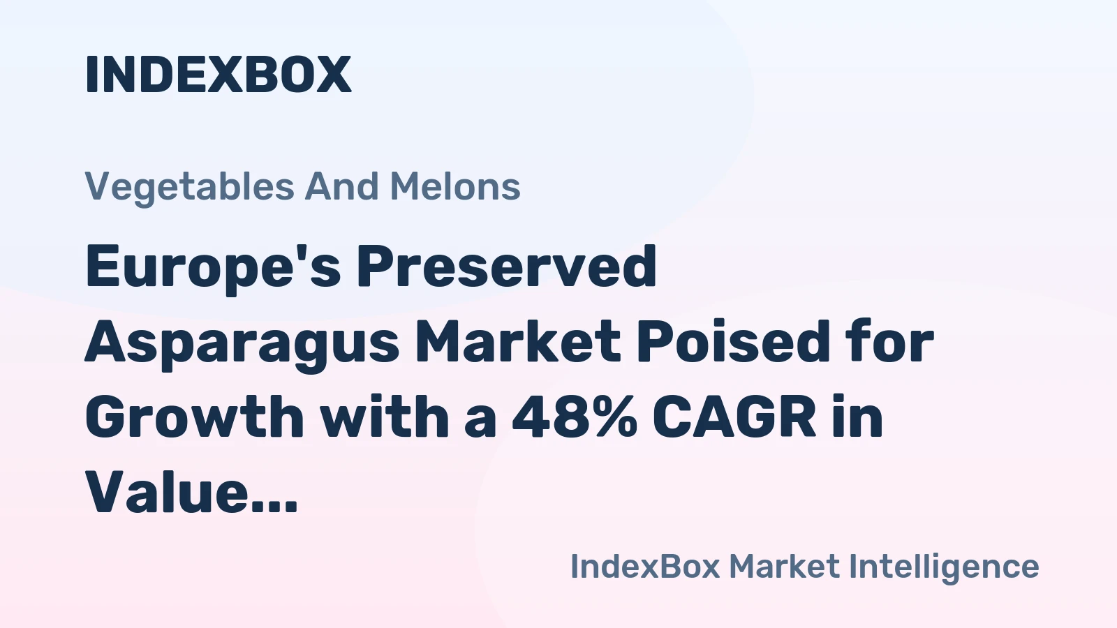 Europe's Preserved Asparagus Market Poised for Growth with a 48% CAGR in Value