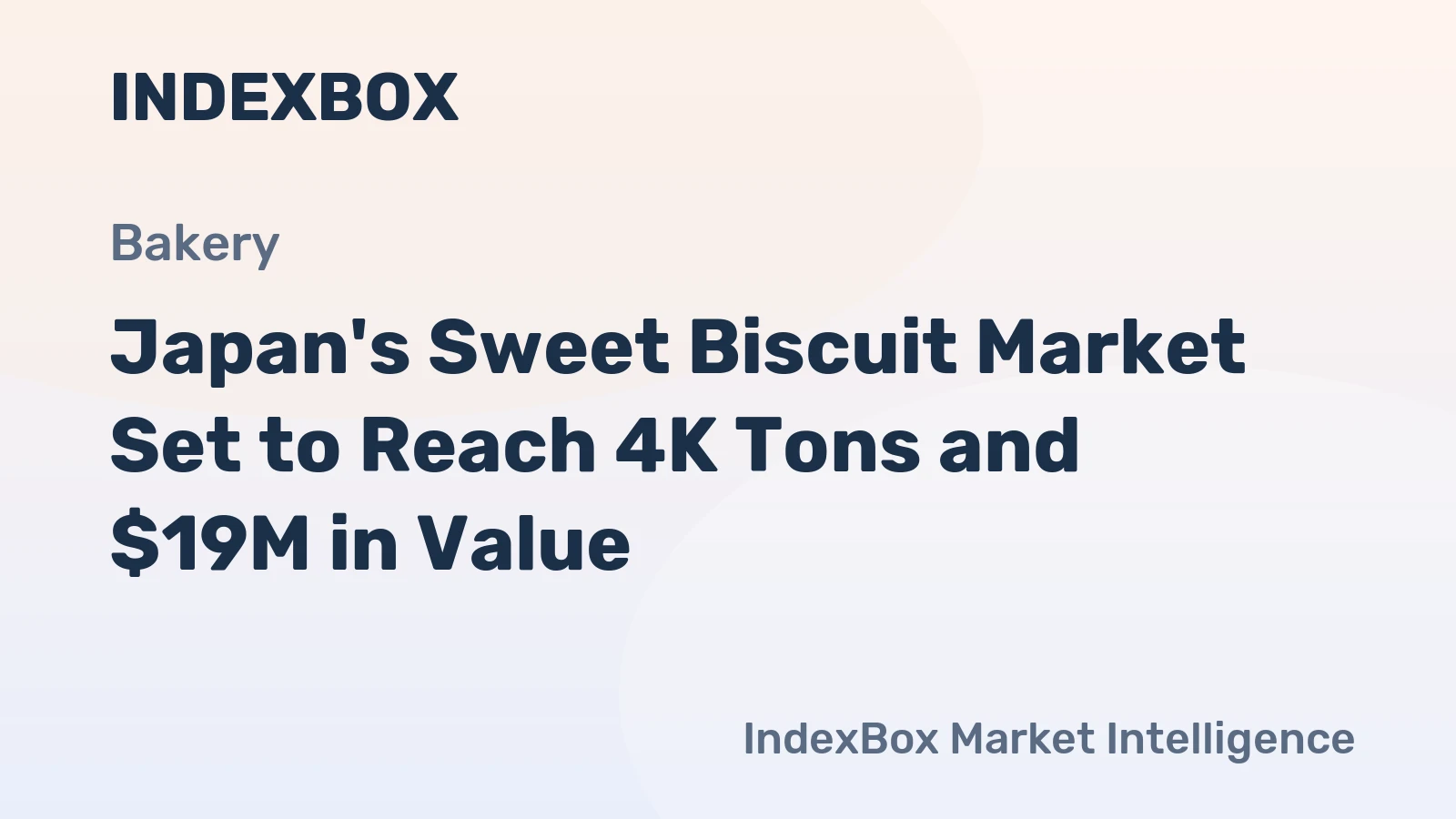 Japan's Sweet Biscuit Market Set to Reach 4K Tons and $19M in Value