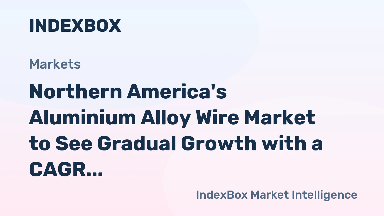 Northern America's Aluminium Alloy Wire Market to See Gradual Growth with a CAGR of +1.6% by 2035