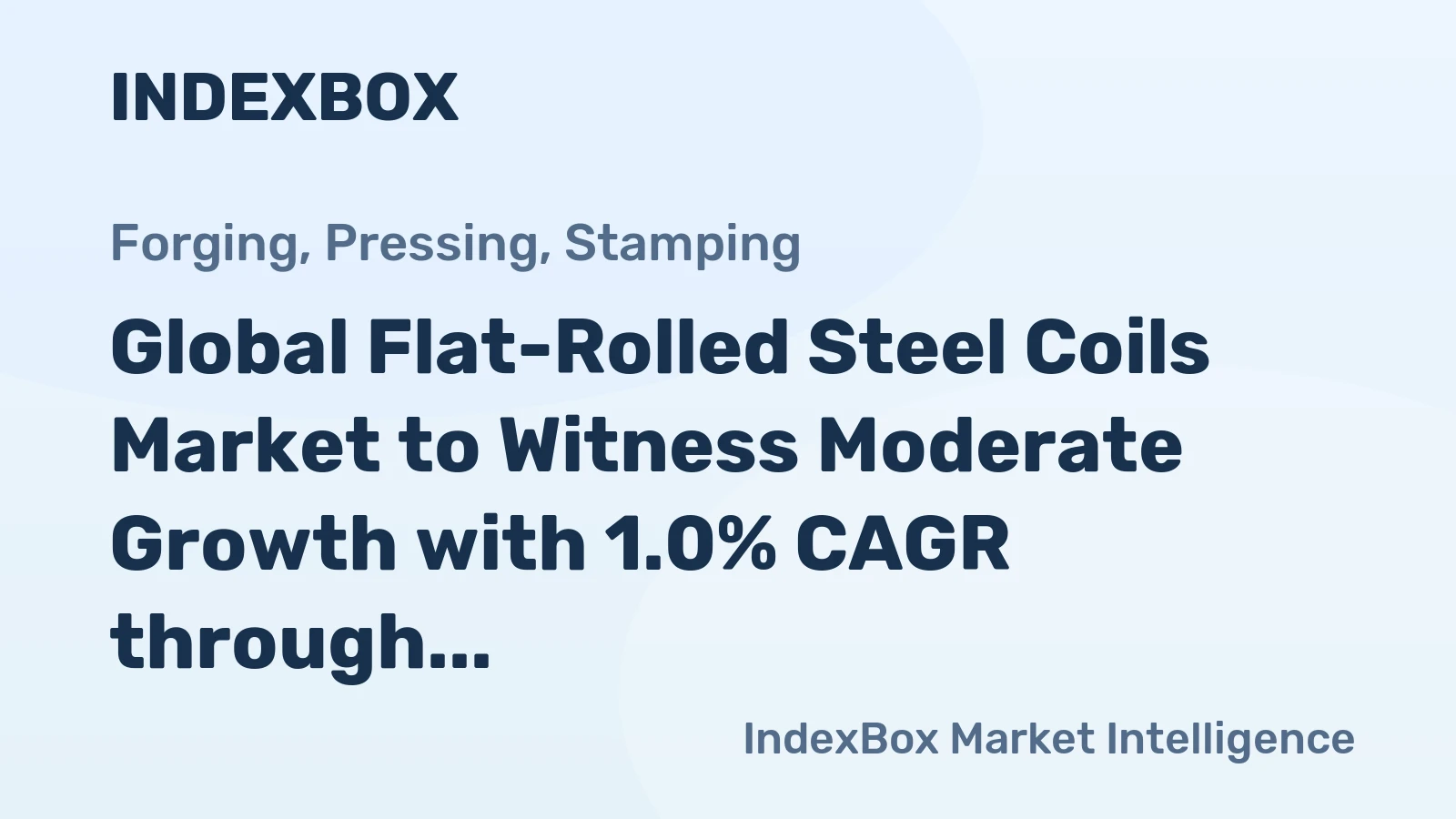 Global Flat-Rolled Steel Coils Market to Witness Moderate Growth with 1.0% CAGR through 2035