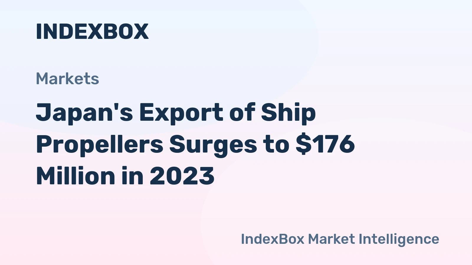 Japan's Export of Ship Propellers Surges to $176 Million in 2023