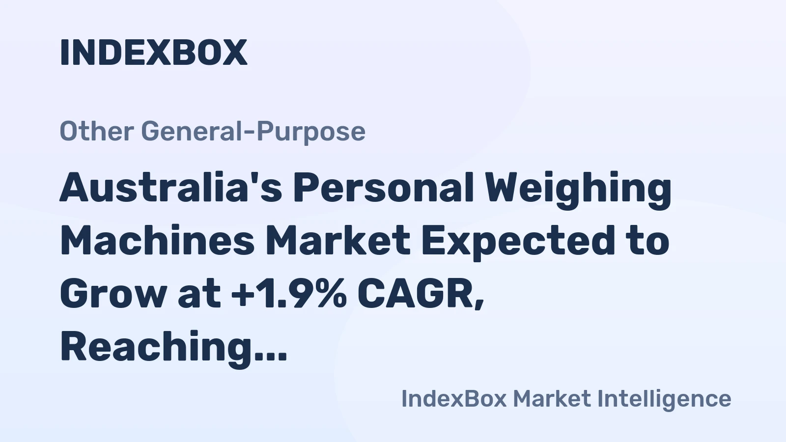 Australia's Personal Weighing Machines Market Expected to Grow at +1.9% CAGR, Reaching 3.4M Units by 2035