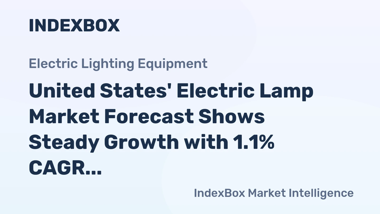 United States' Electric Lamp Market Forecast Shows Steady Growth with 1.1% CAGR