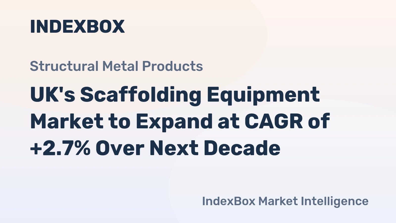 UK's Scaffolding Equipment Market to Expand at CAGR of +2.7% Over Next Decade