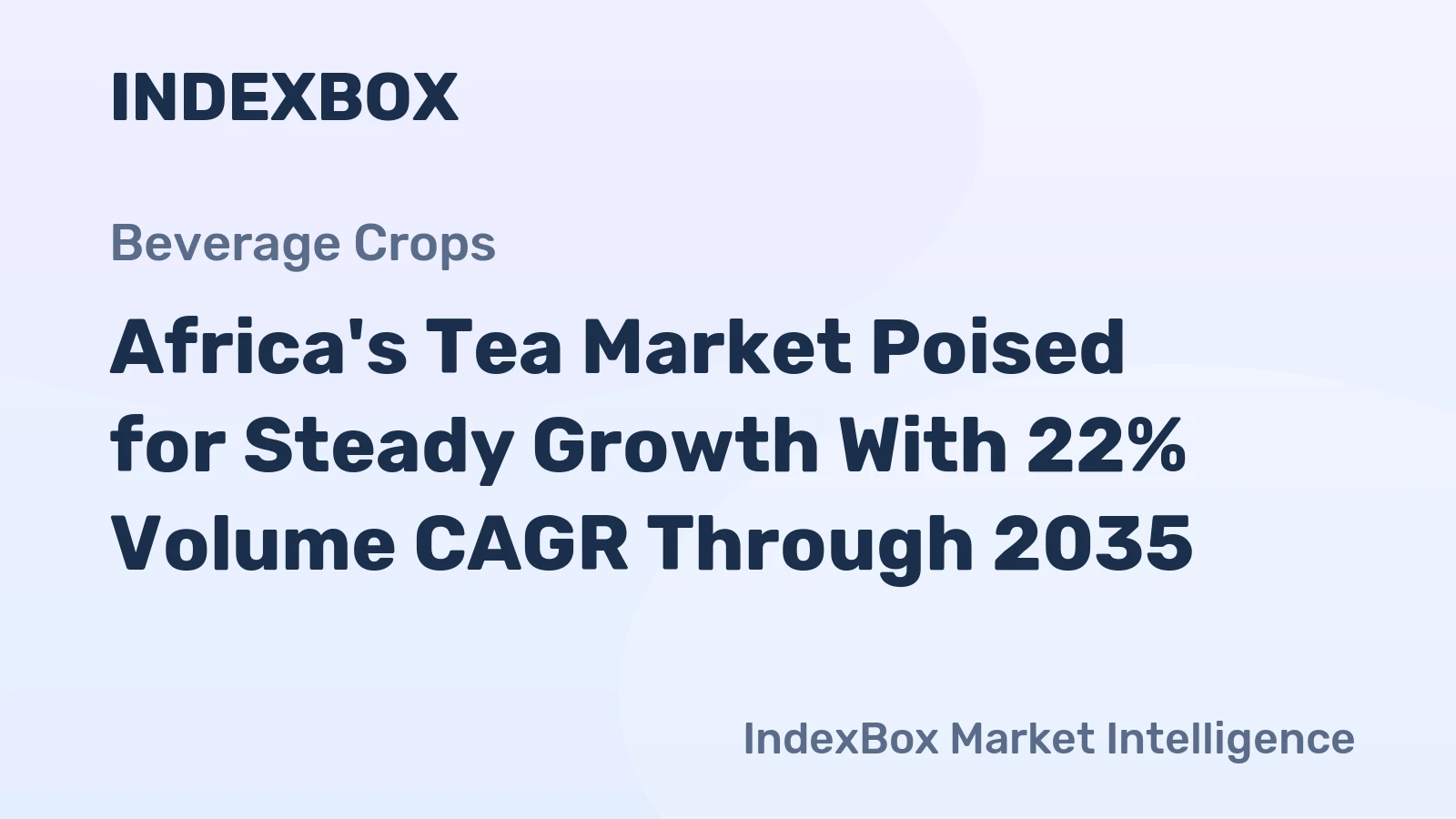 Africa's Tea Market Poised for Steady Growth With 22% Volume CAGR Through 2035