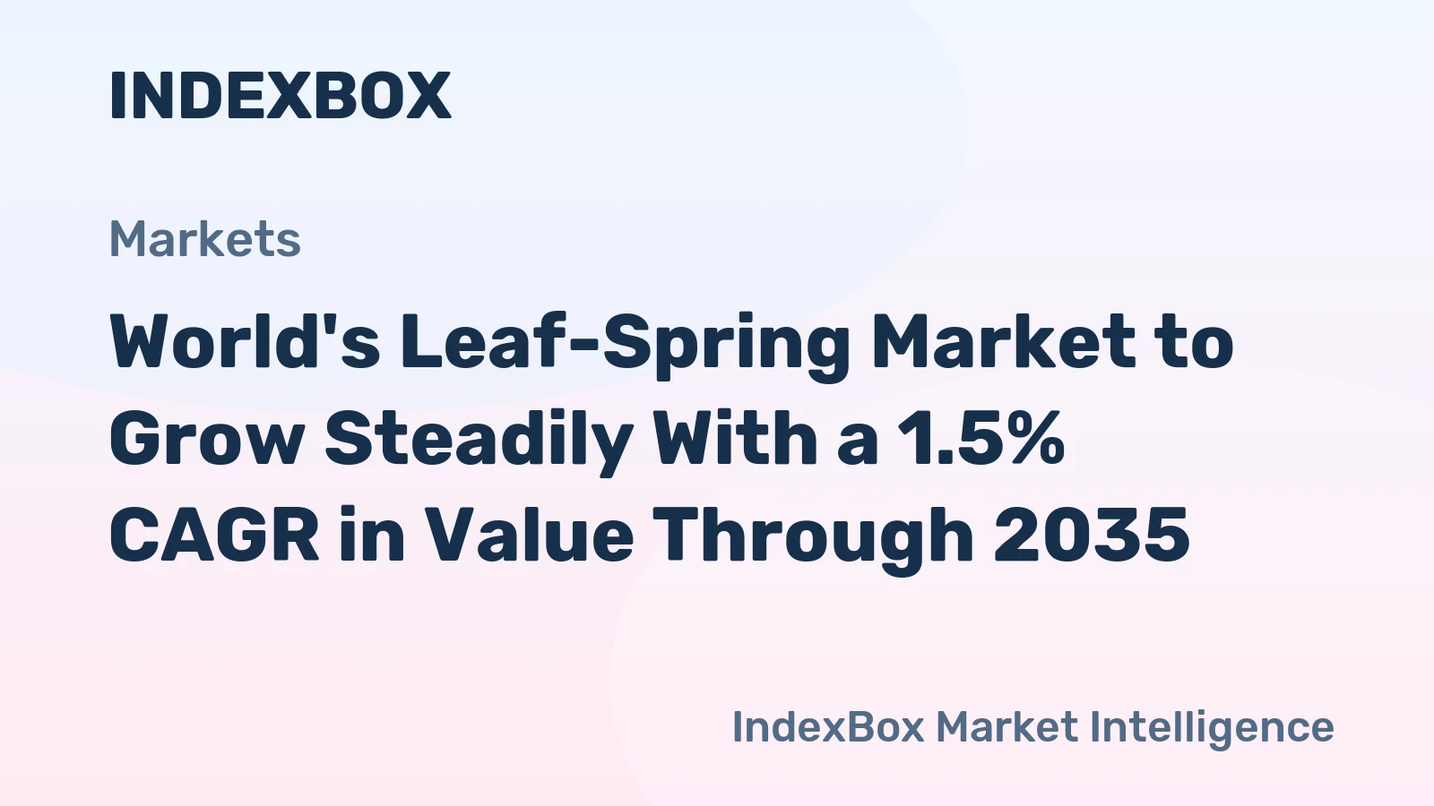 World's Leaf-Spring Market to Grow Steadily With a 1.5% CAGR in Value Through 2035