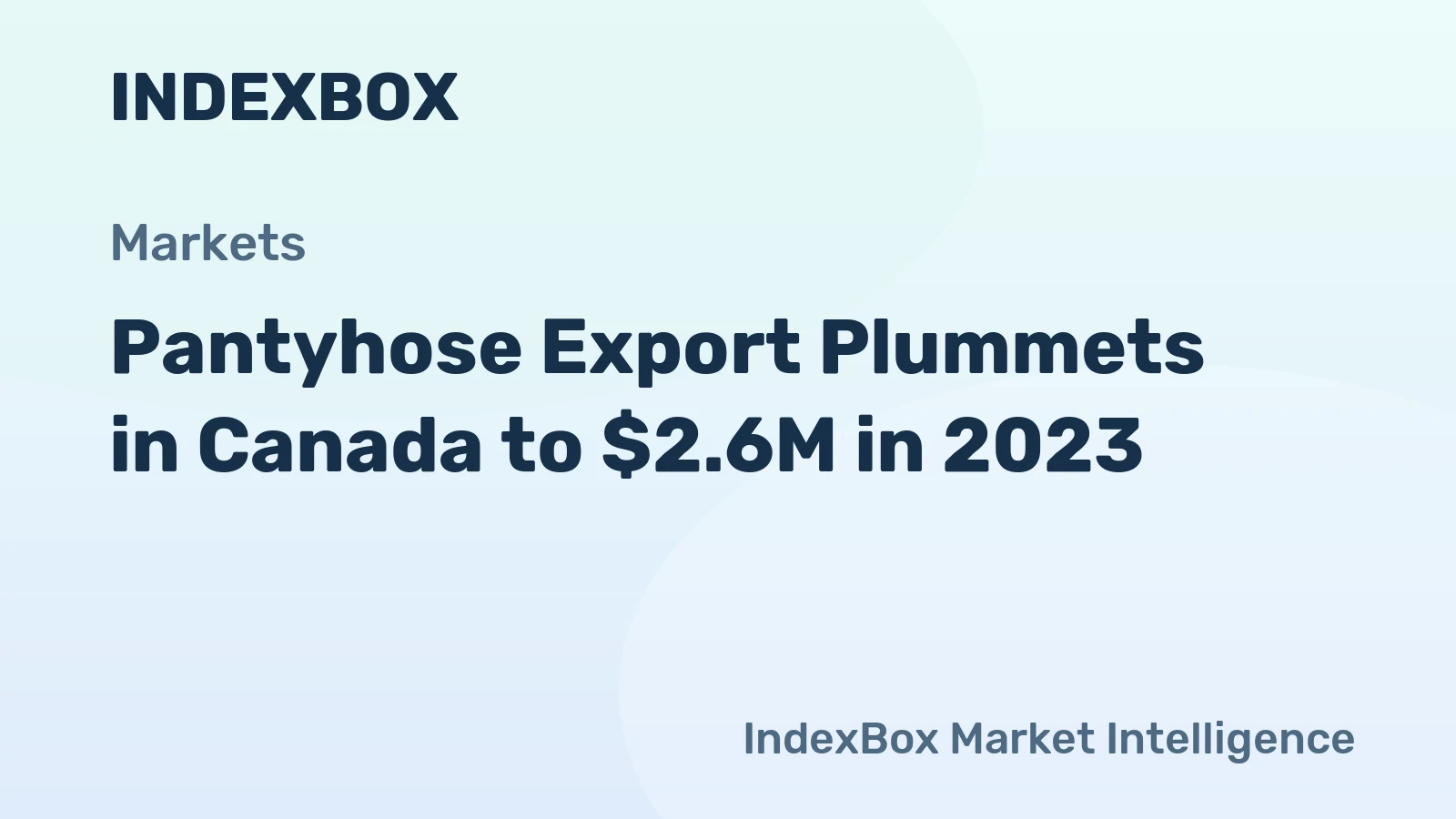 Pantyhose Export Plummets in Canada to $2.6M in 2023