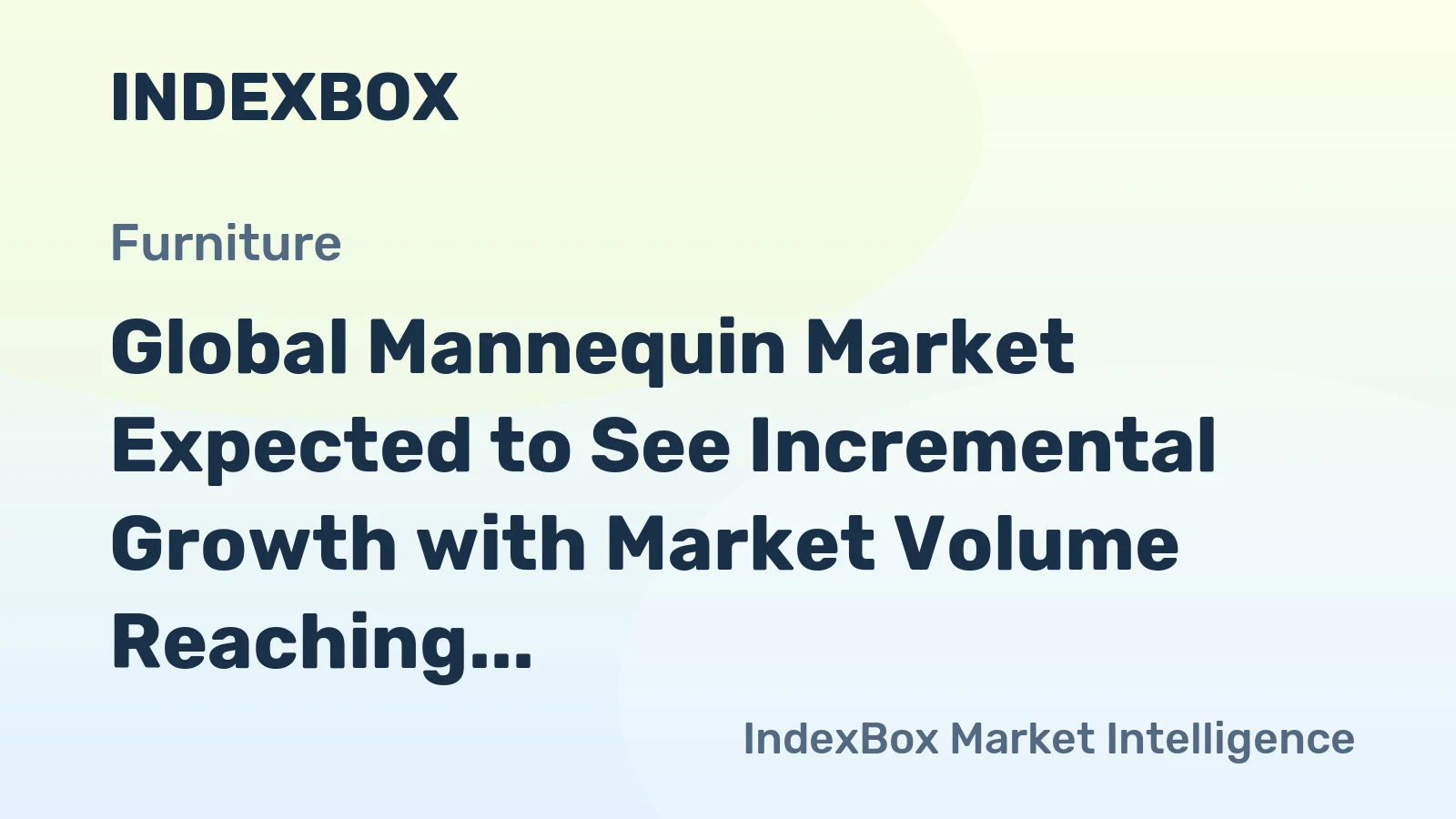 Global Mannequin Market Expected to See Incremental Growth with Market Volume Reaching 98K Tons and Market Value Reaching $6.9B by 2035