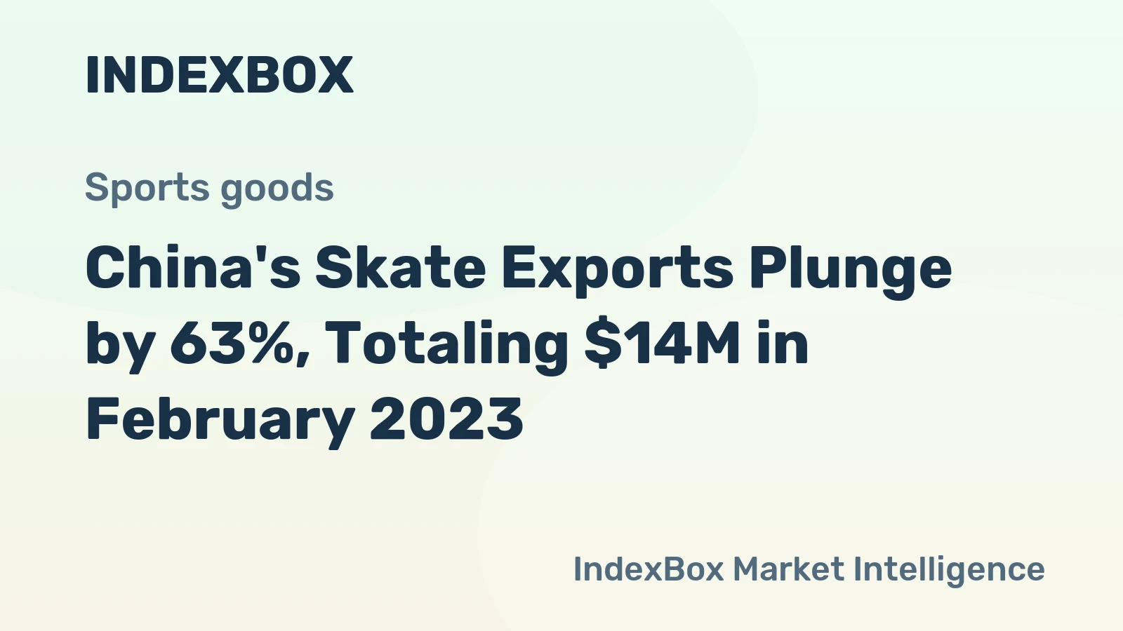 China's Skate Exports Plunge by 63%, Totaling $14M in February 2023