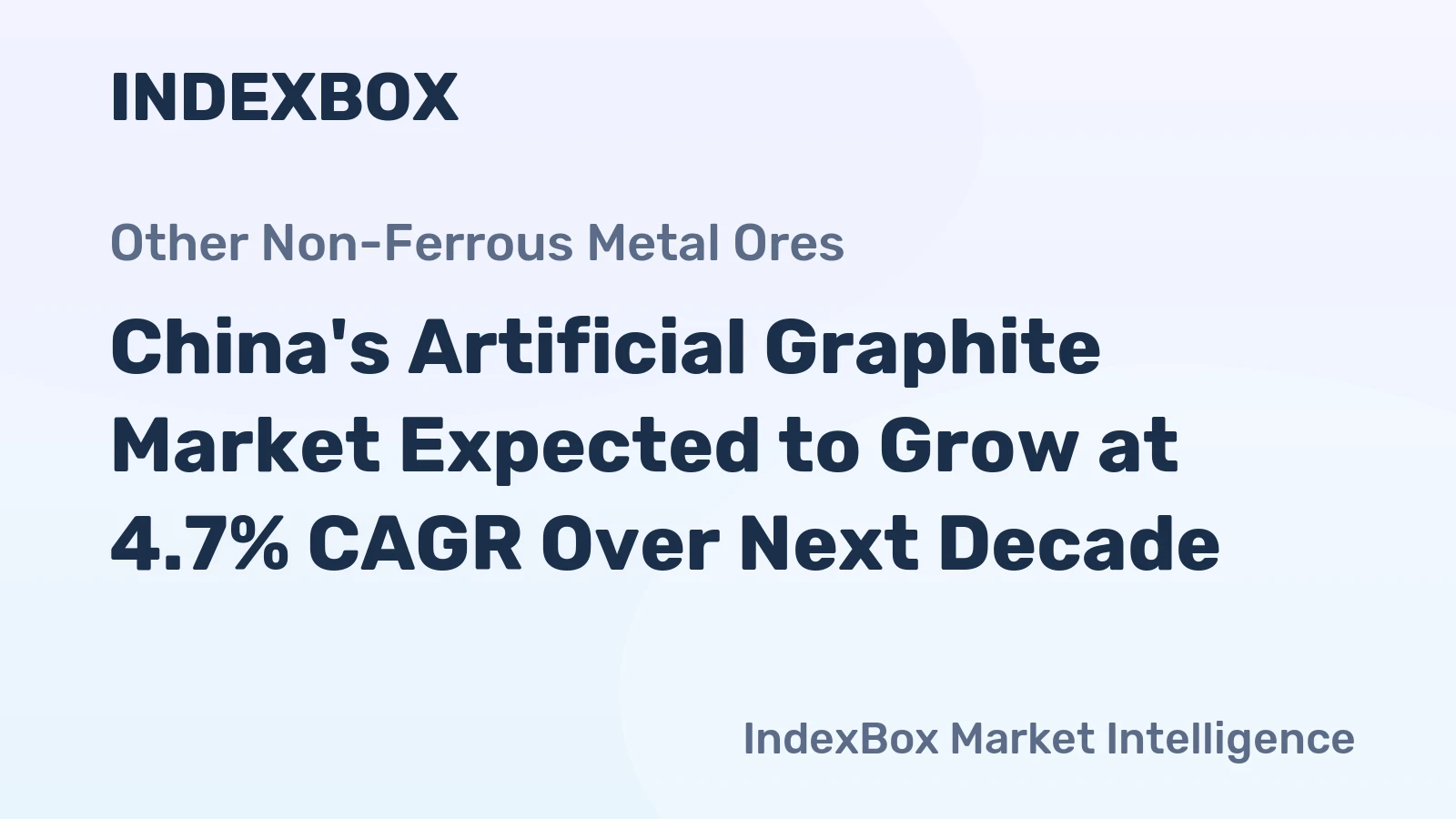 China's Artificial Graphite Market Expected to Grow at 4.7% CAGR Over Next Decade