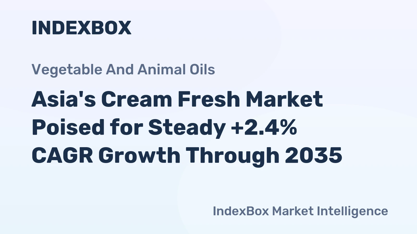 Asia's Cream Fresh Market Poised for Steady +2.4% CAGR Growth Through 2035