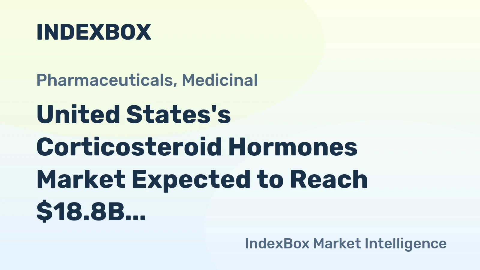 United States's Corticosteroid Hormones Market Expected to Reach $18.8B by 2035