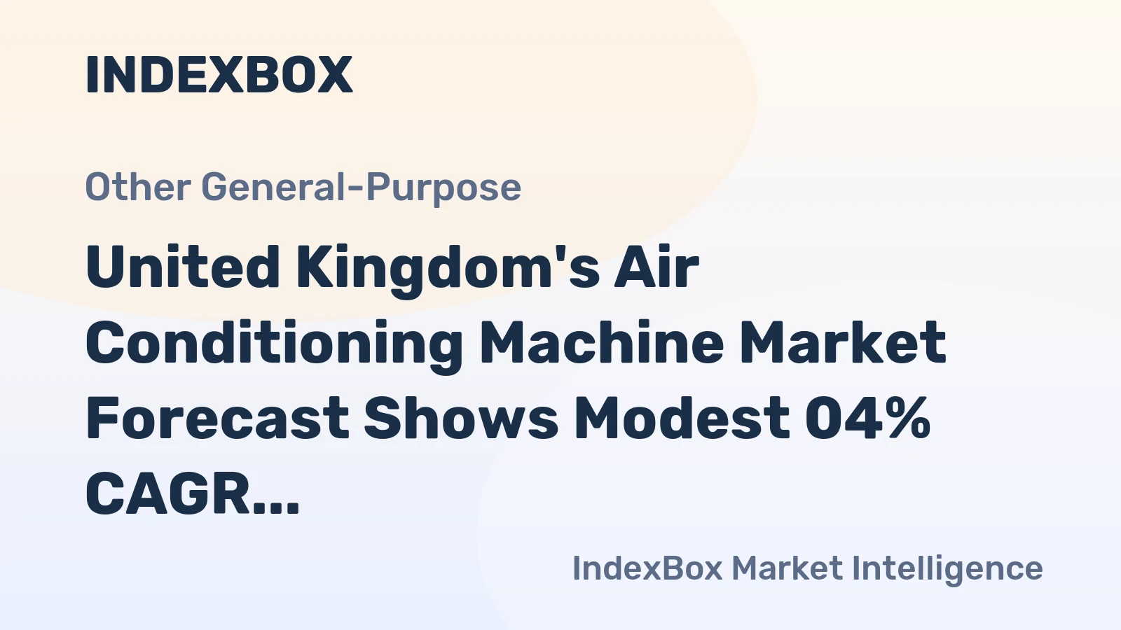 United Kingdom's Air Conditioning Machine Market Forecast Shows Modest 04% CAGR Volume Growth Through 2035
