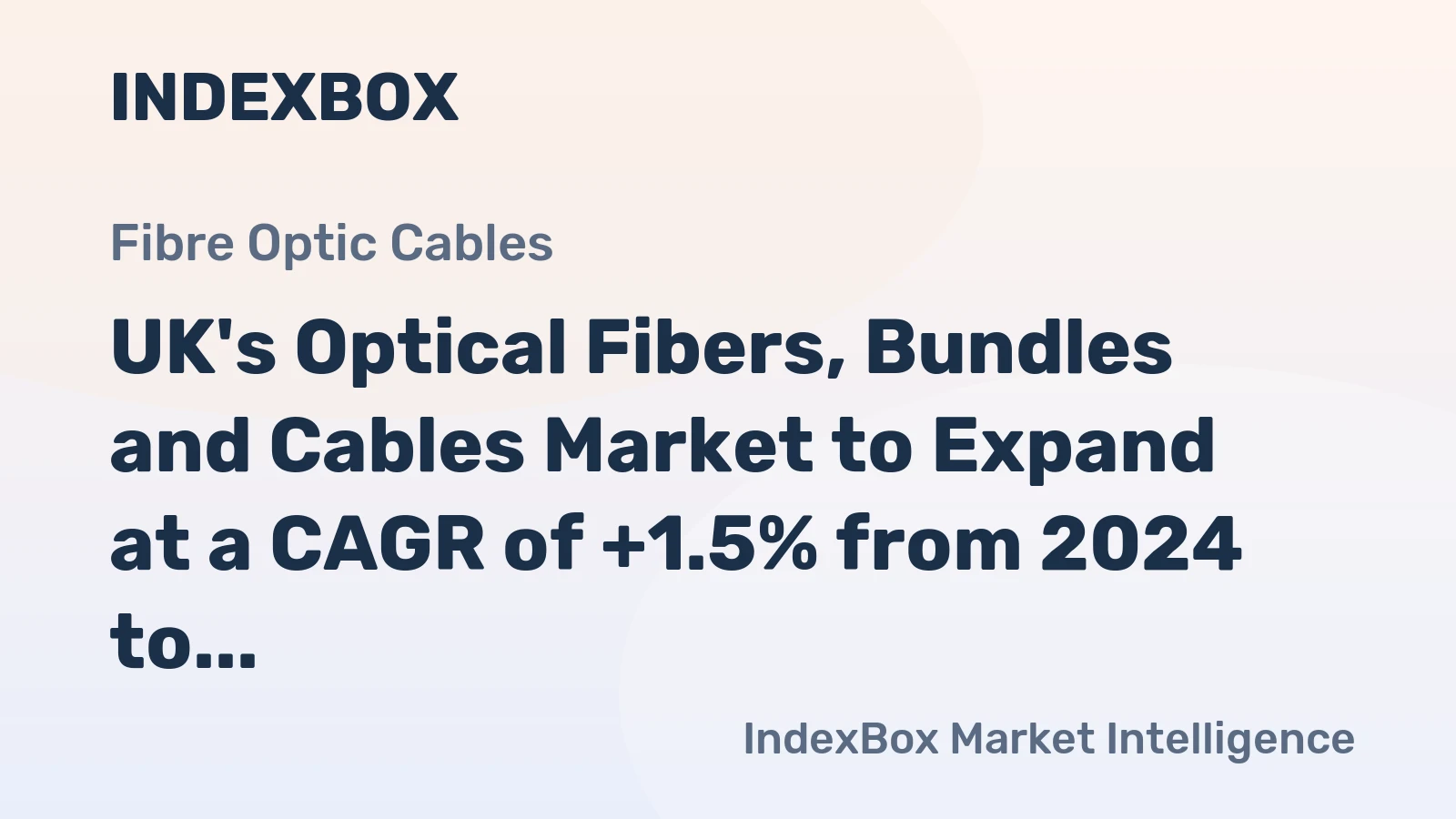 UK's Optical Fibers, Bundles and Cables Market to Expand at a CAGR of +1.5% from 2024 to 2035