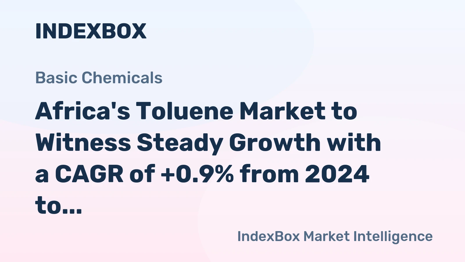 Africa's Toluene Market to Witness Steady Growth with a CAGR of +0.9% from 2024 to 2035