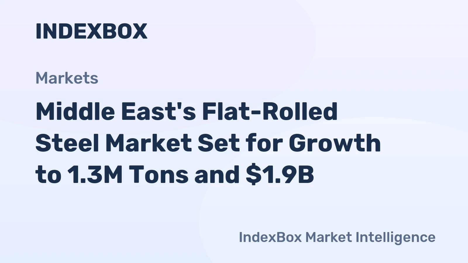 Middle East's Flat-Rolled Steel Market Set for Growth to 1.3M Tons and $1.9B