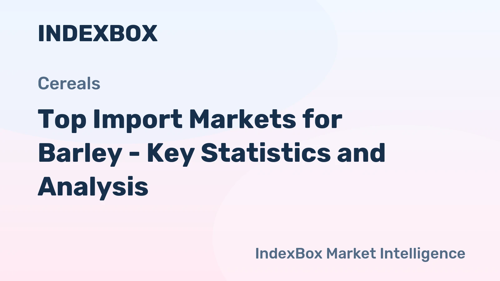 Top Import Markets for Barley - Key Statistics and Analysis