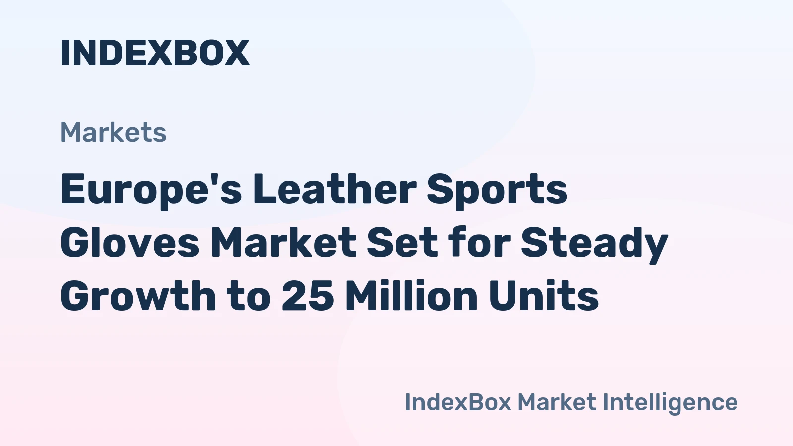 Europe's Leather Sports Gloves Market Set for Steady Growth to 25 Million Units