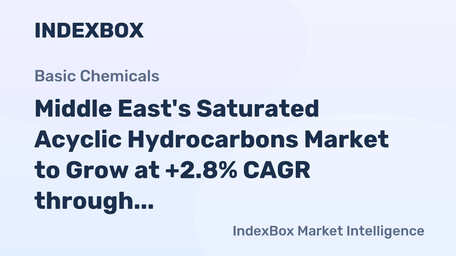 Middle East's Saturated Acyclic Hydrocarbons Market to Grow at +2.8% CAGR through 2035