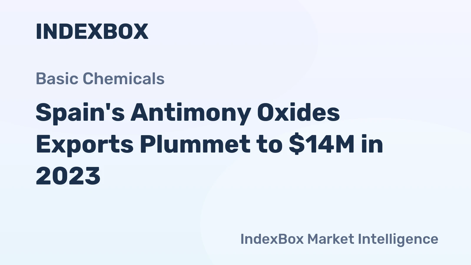 Spain's Antimony Oxides Exports Plummet to $14M in 2023
