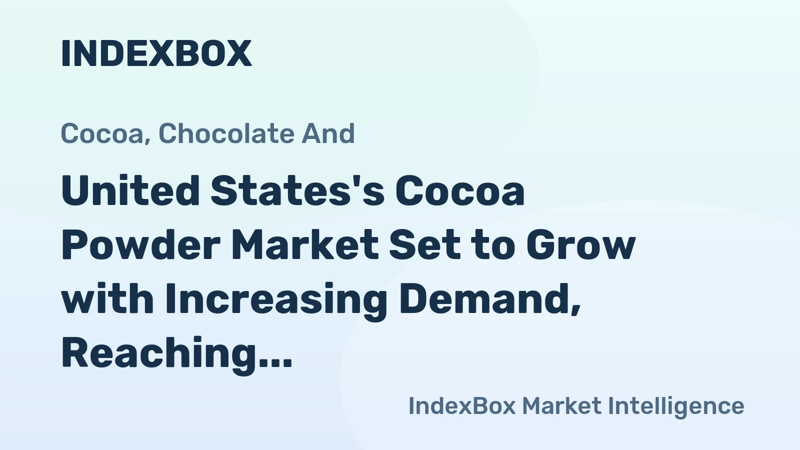 United States's Cocoa Powder Market Set to Grow with Increasing Demand, Reaching 194K Tons and $948M by 2035