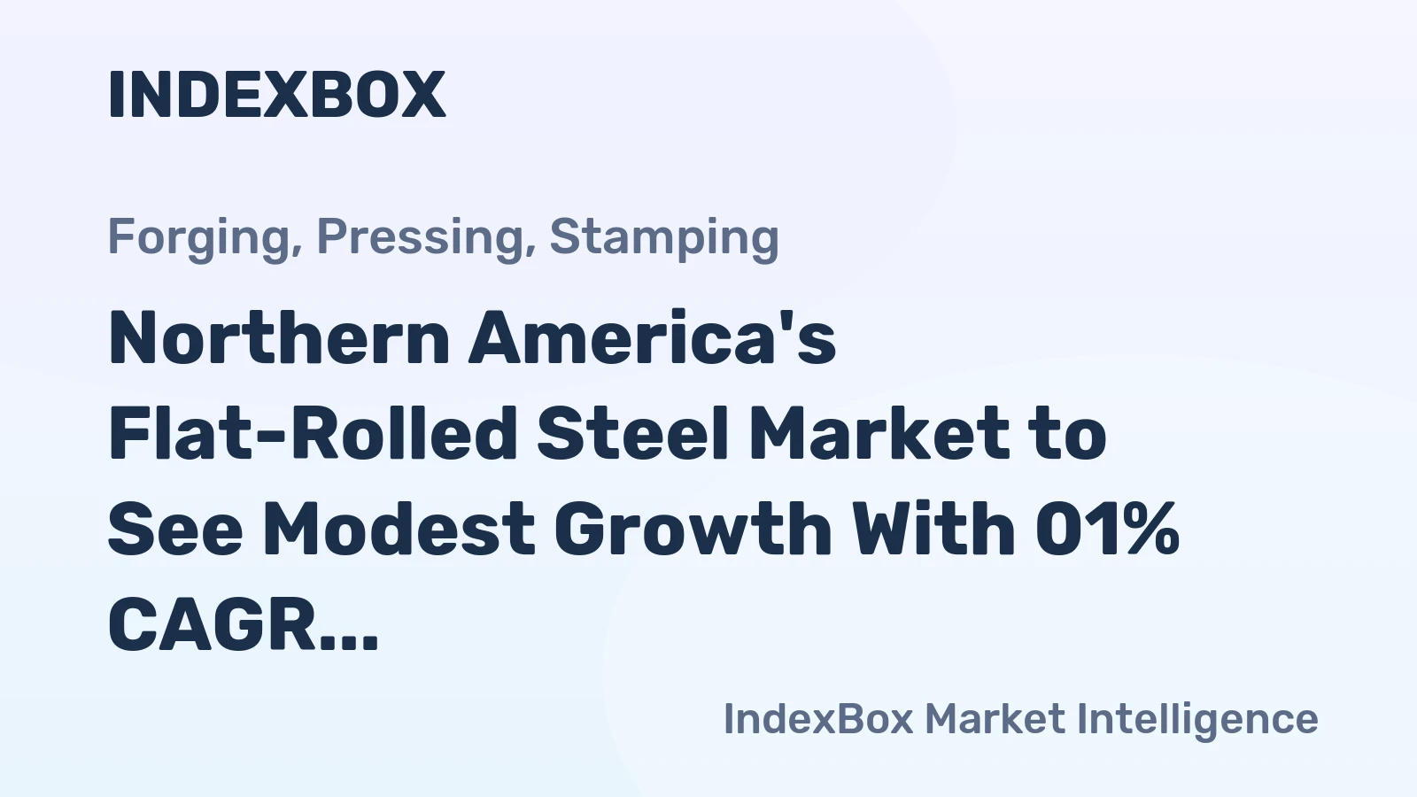 Northern America's Flat-Rolled Steel Market to See Modest Growth With 01% CAGR Through 2035