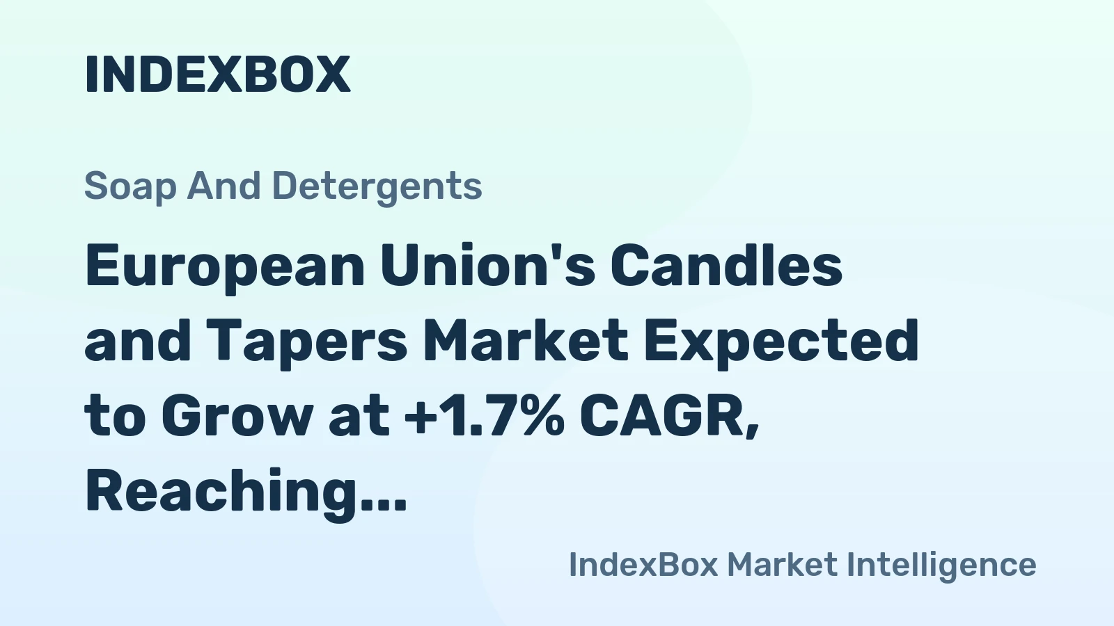 European Union's Candles and Tapers Market Expected to Grow at +1.7% CAGR, Reaching $4.3B by 2035