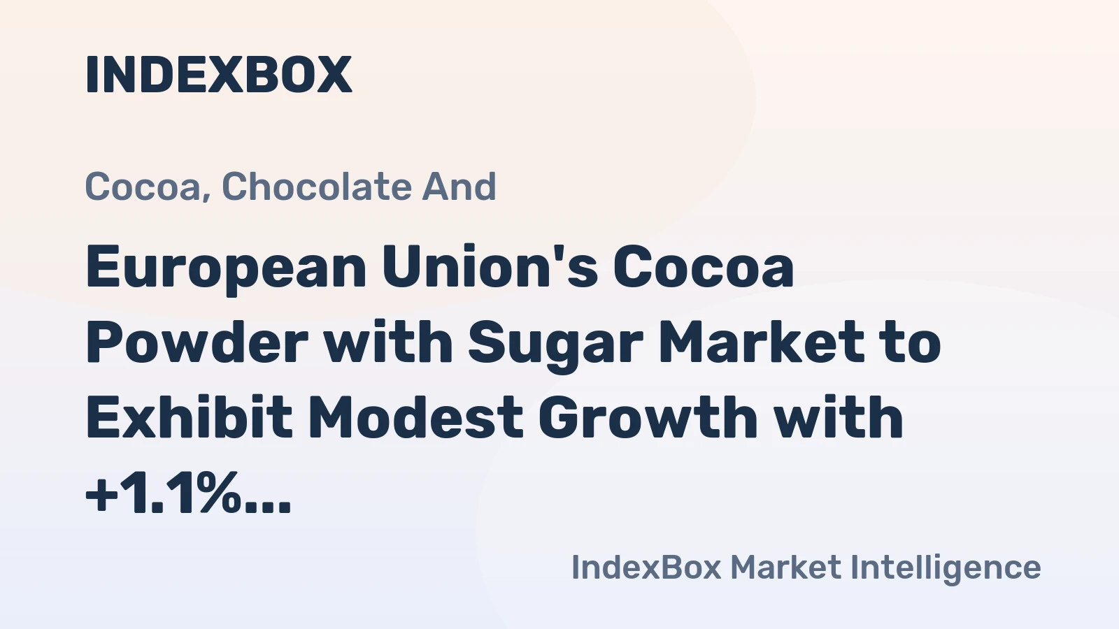 European Union's Cocoa Powder with Sugar Market to Exhibit Modest Growth with +1.1% CAGR through 2035