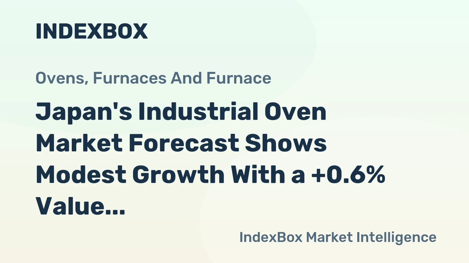 Japan's Industrial Oven Market Forecast Shows Modest Growth With a +0.6% Value CAGR Through 2035