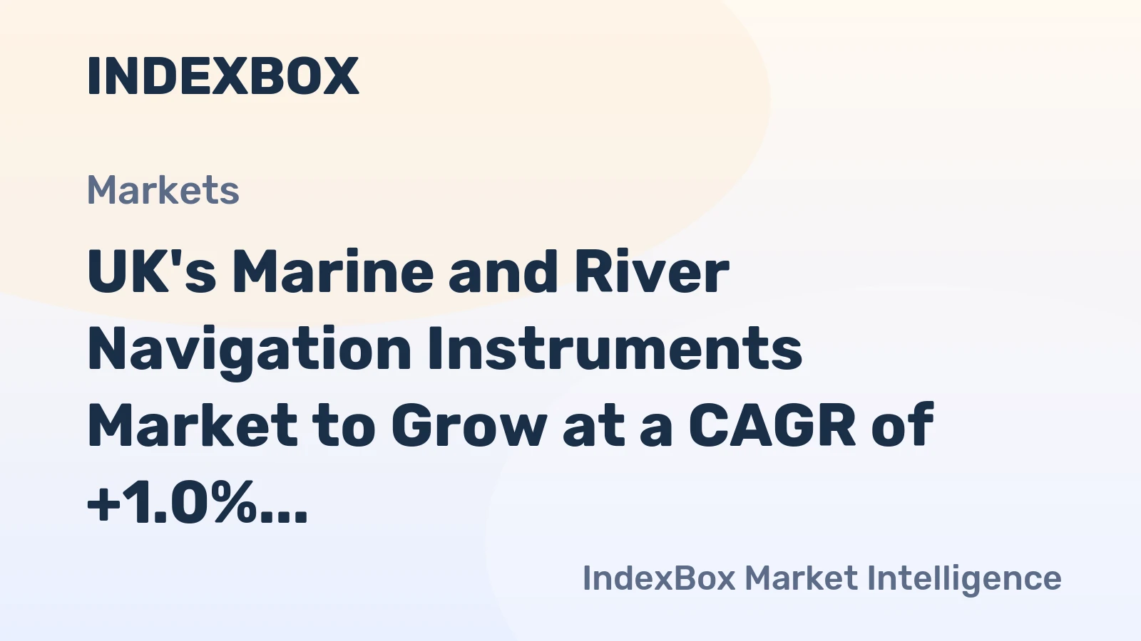 UK's Marine and River Navigation Instruments Market to Grow at a CAGR of +1.0% from 2024 to 2035