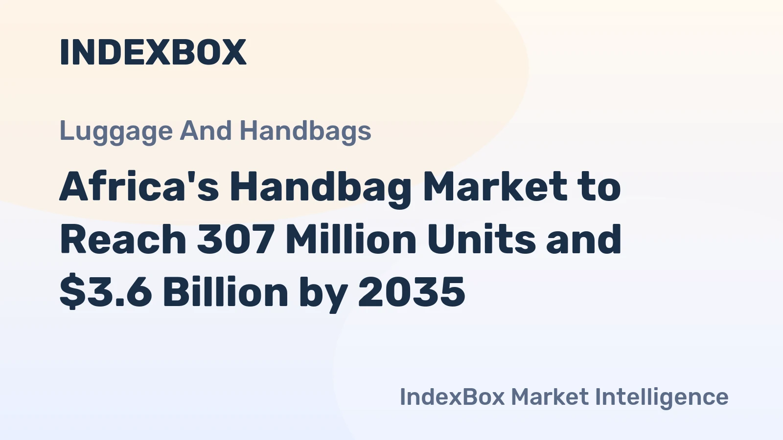 Africa's Handbag Market to Reach 307 Million Units and $3.6 Billion by 2035