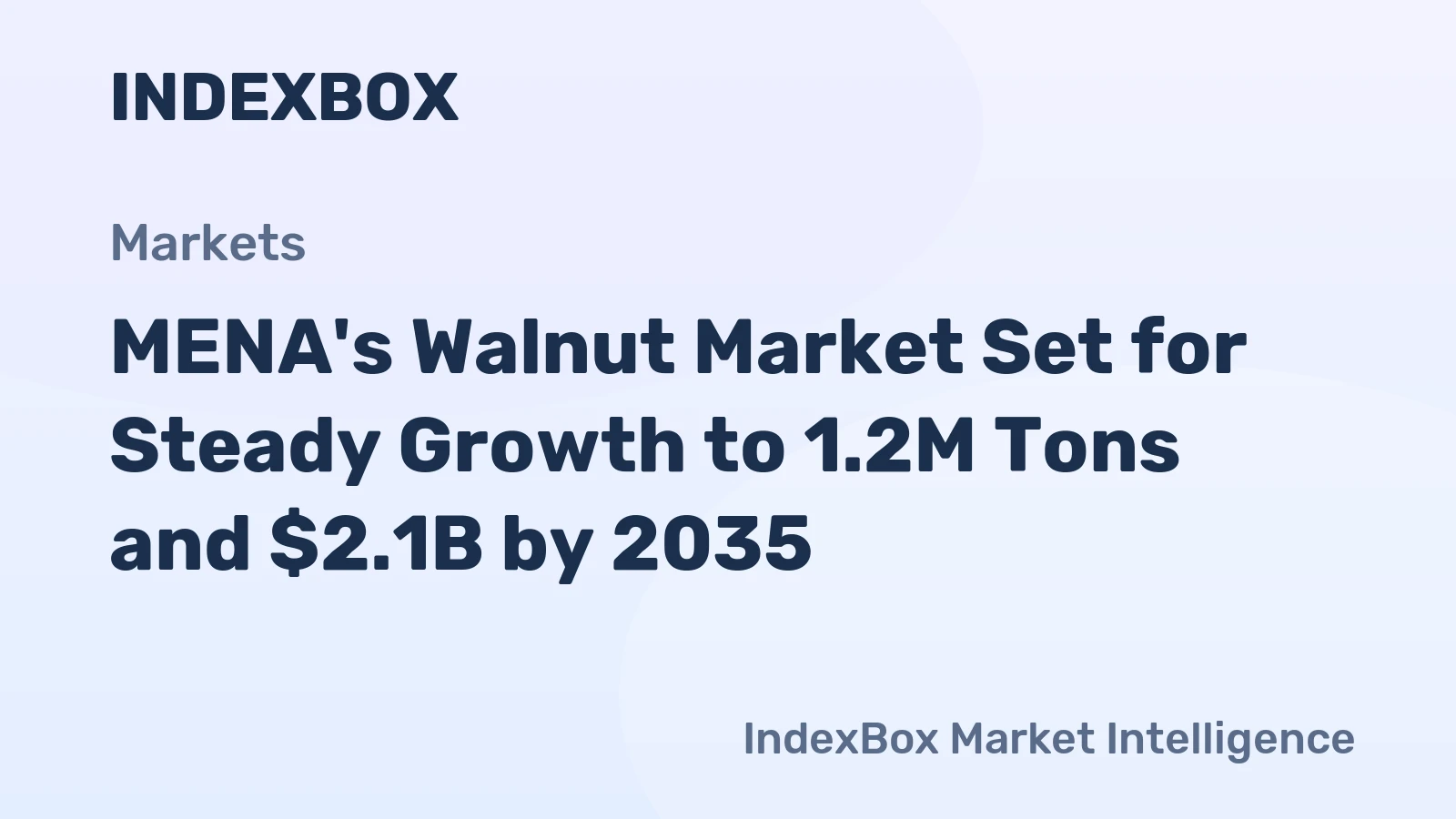 MENA's Walnut Market Set for Steady Growth to 1.2M Tons and $2.1B by 2035