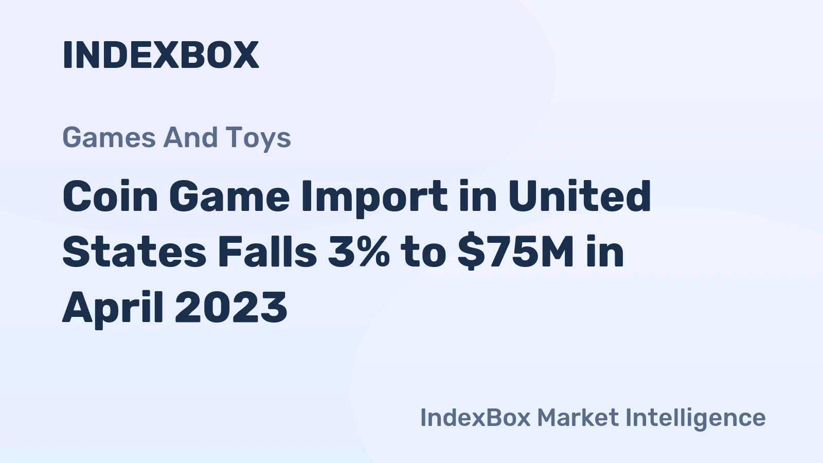Coin Game Import in United States Falls 3% to $75M in April 2023