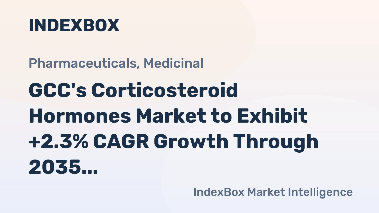 GCC's Corticosteroid Hormones Market to Exhibit +2.3% CAGR Growth Through 2035