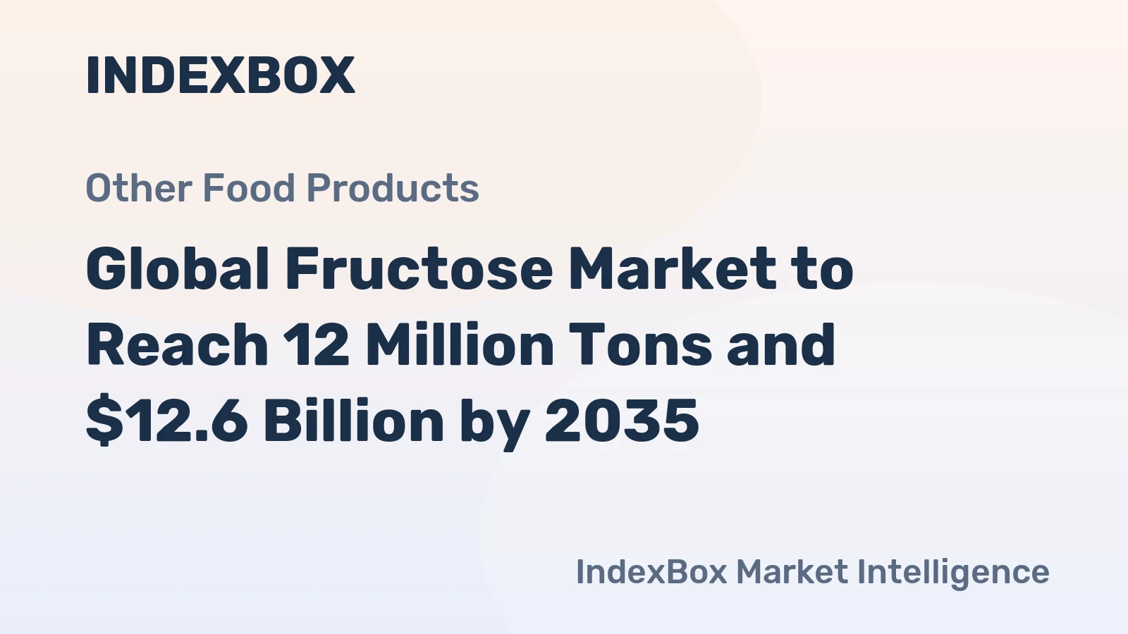 Global Fructose Market to Reach 12 Million Tons and $12.6 Billion by 2035