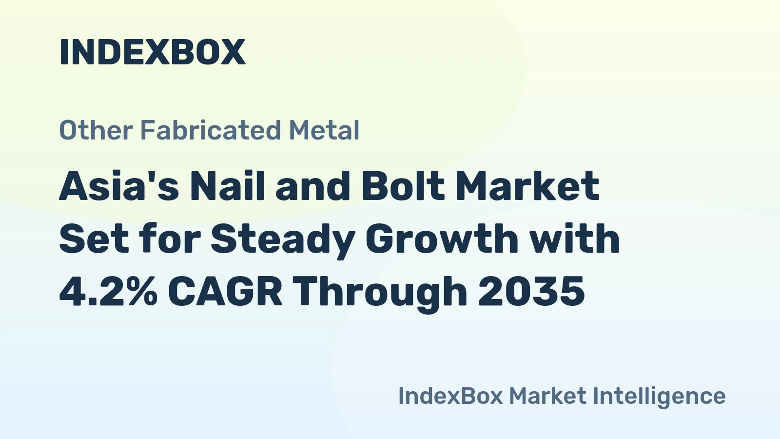 Asia's Nail and Bolt Market Set for Steady Growth with 4.2% CAGR Through 2035