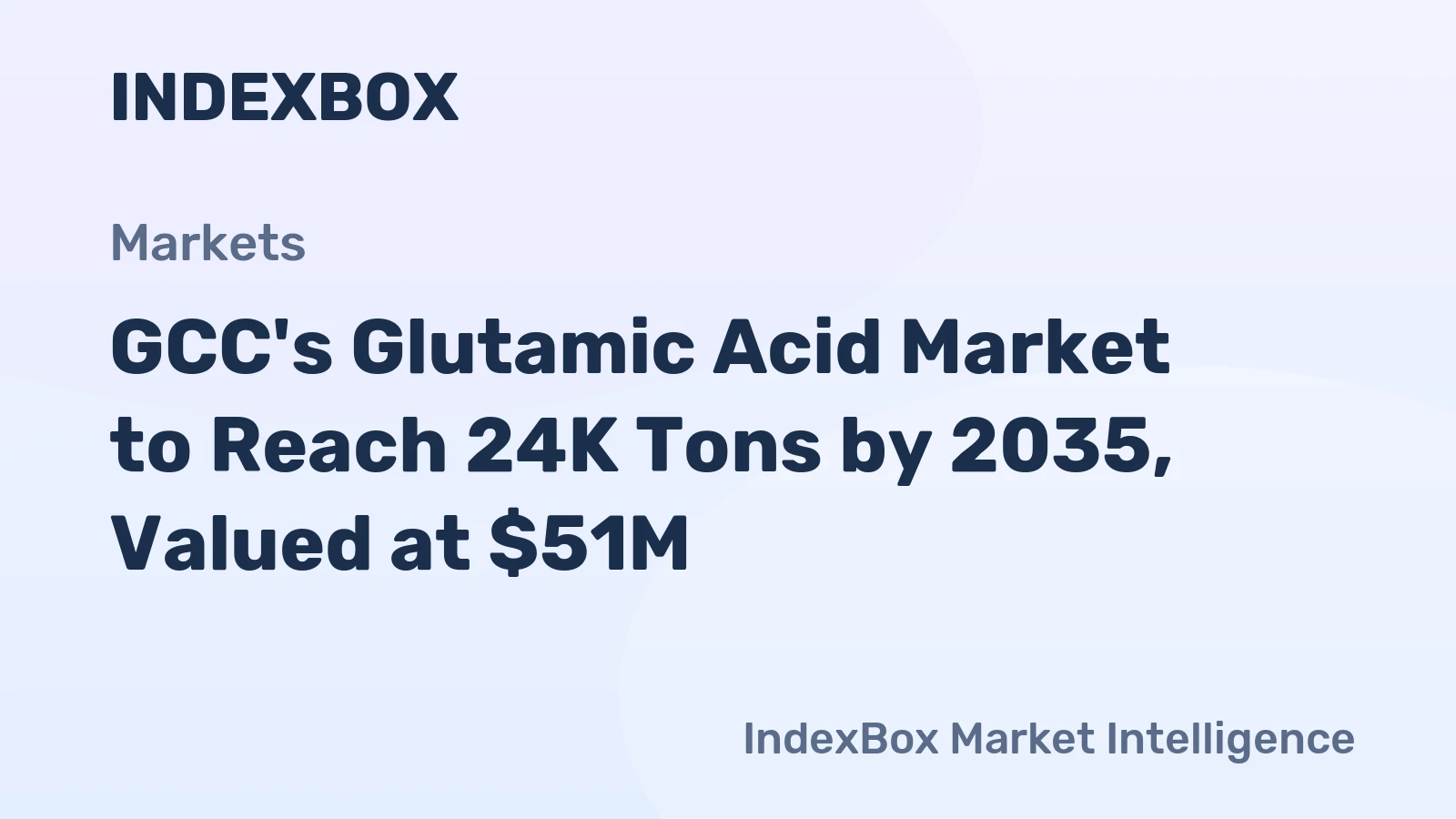GCC's Glutamic Acid Market to Reach 24K Tons by 2035, Valued at $51M