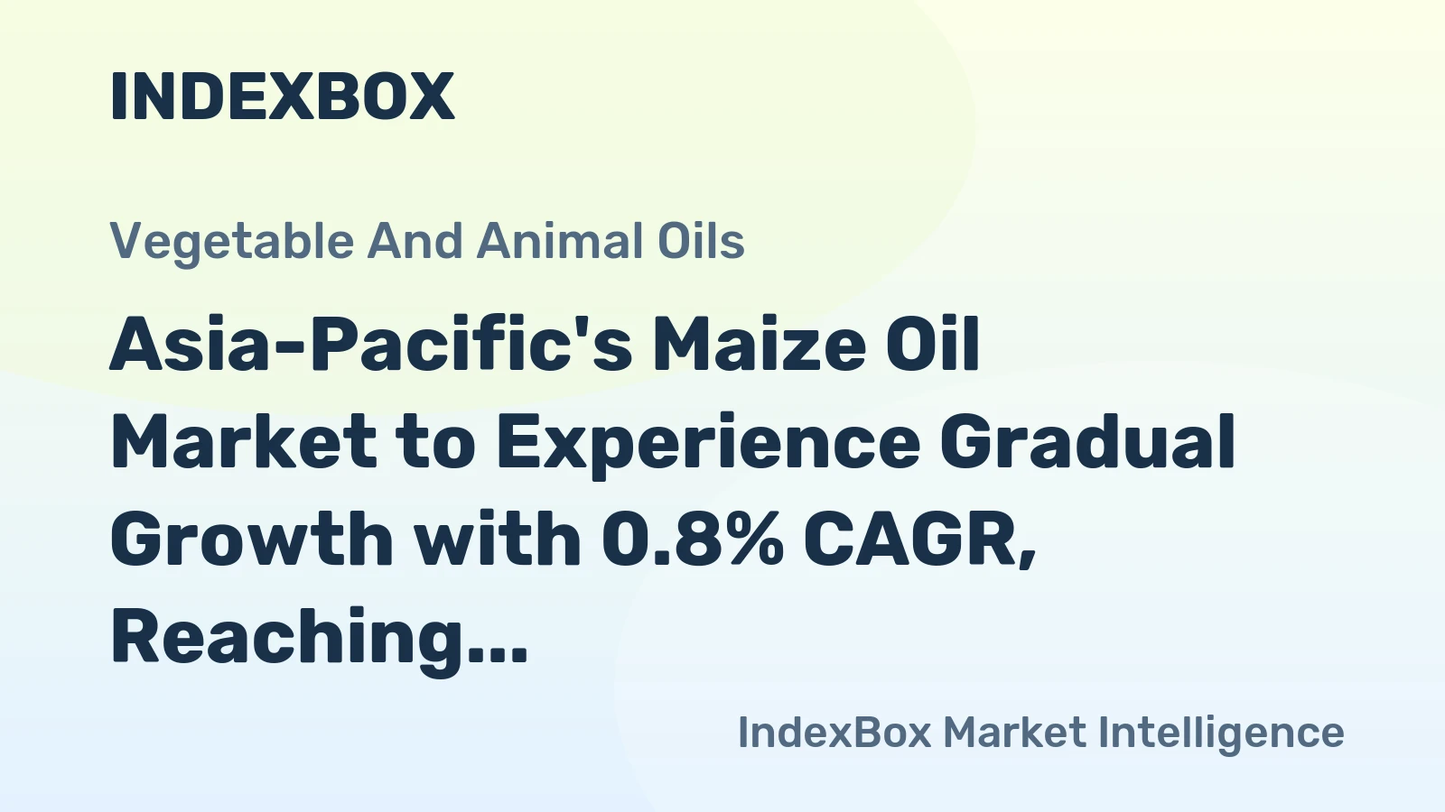 Asia-Pacific's Maize Oil Market to Experience Gradual Growth with 0.8% CAGR, Reaching 855K Tons by 2035