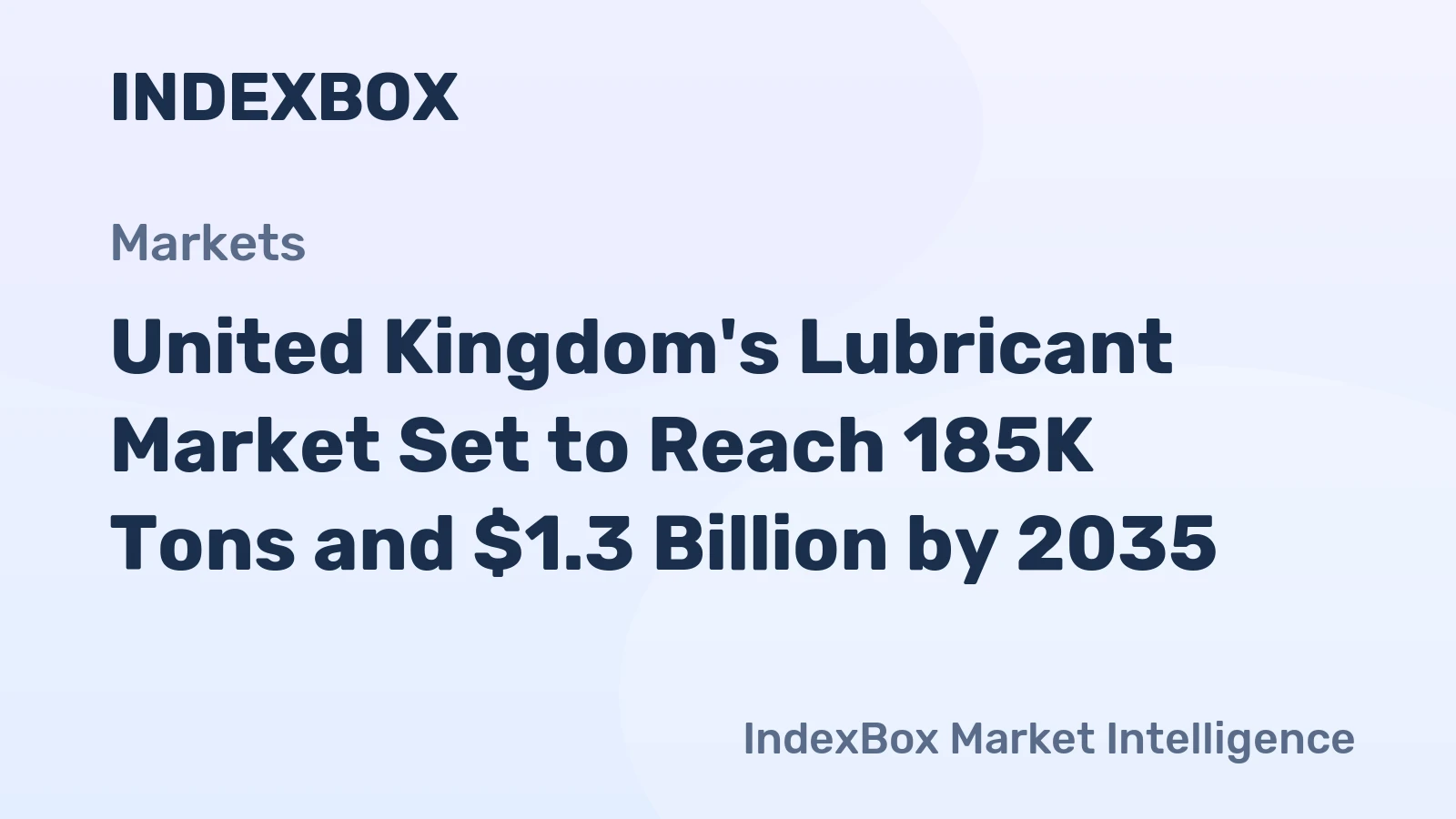 United Kingdom's Lubricant Market Set to Reach 185K Tons and $1.3 Billion by 2035