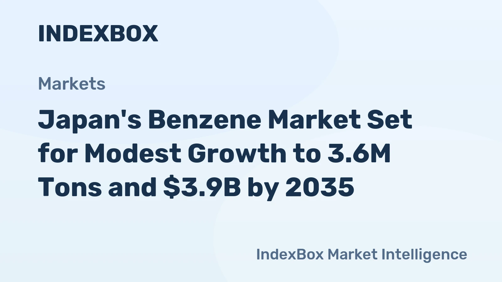 Japan's Benzene Market Set for Modest Growth to 3.6M Tons and $3.9B by 2035