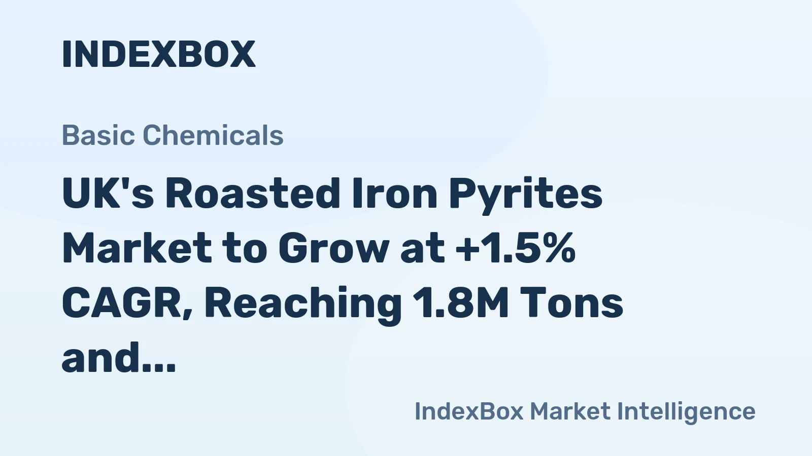 UK's Roasted Iron Pyrites Market to Grow at +1.5% CAGR, Reaching 1.8M Tons and $577M by 2035