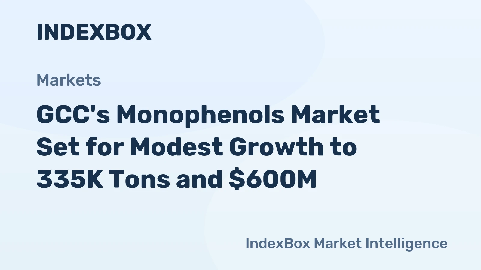 GCC's Monophenols Market Set for Modest Growth to 335K Tons and $600M
