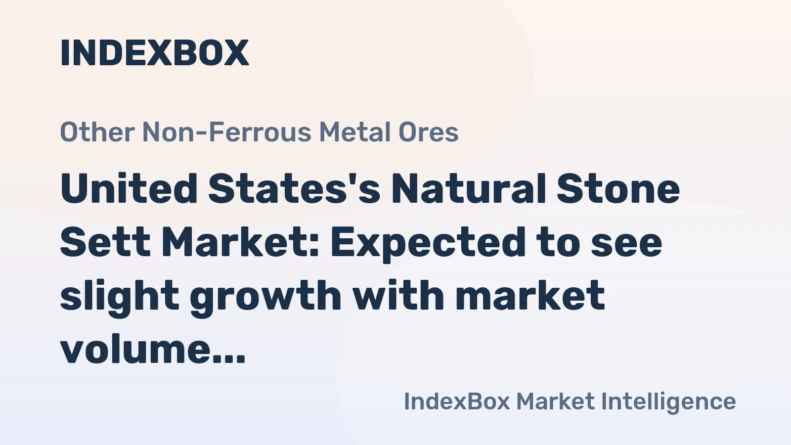 United States's Natural Stone Sett Market: Expected to see slight growth with market volume reaching 1.9M tons and market value hitting $1.4B by 2035