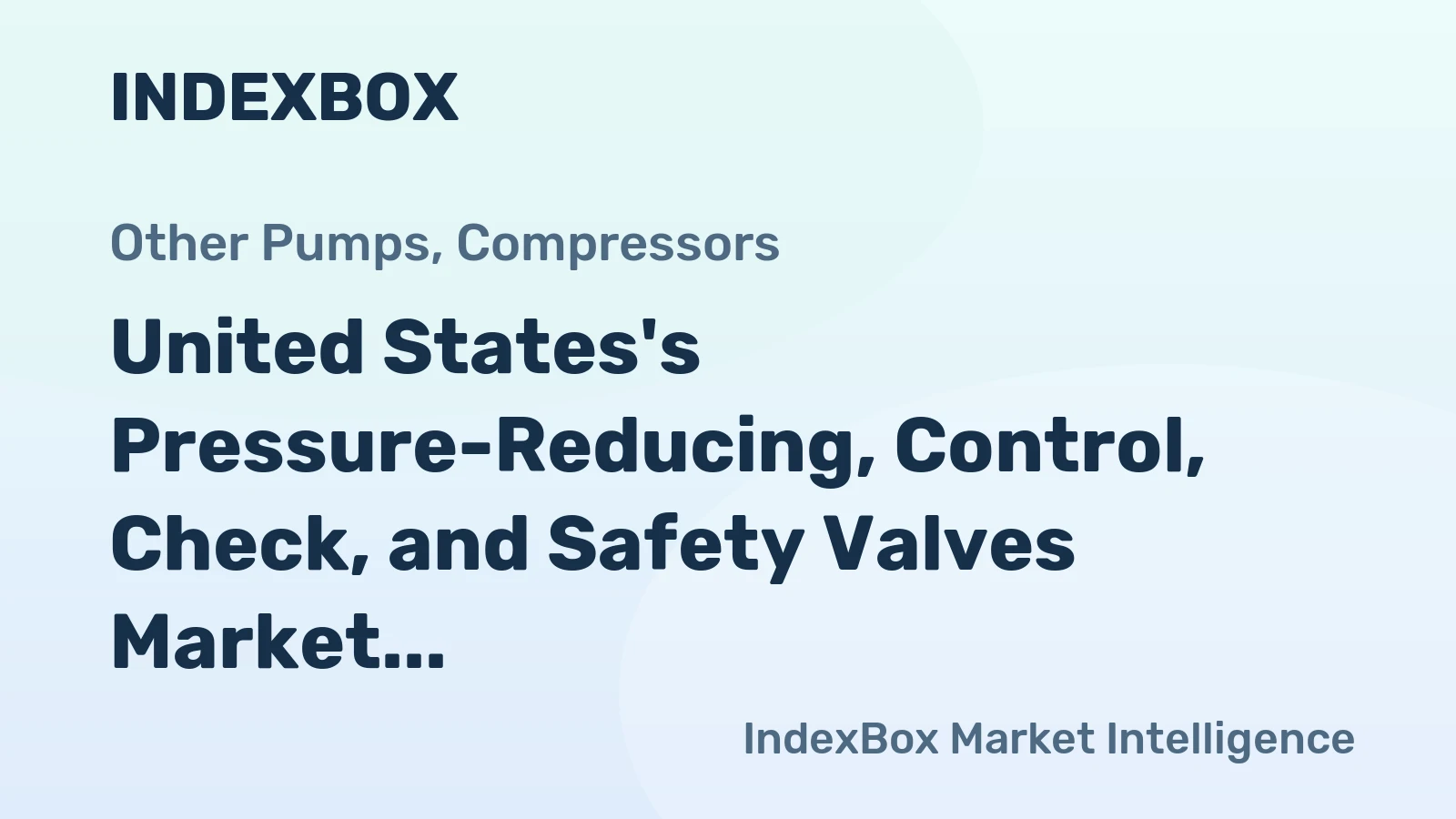 United States's Pressure-Reducing, Control, Check, and Safety Valves Market to Reach 60M Units and $1B by 2035