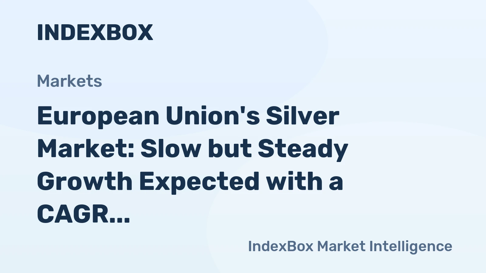 European Union's Silver Market: Slow but Steady Growth Expected with a CAGR of +1.0% from 2024 to 2035