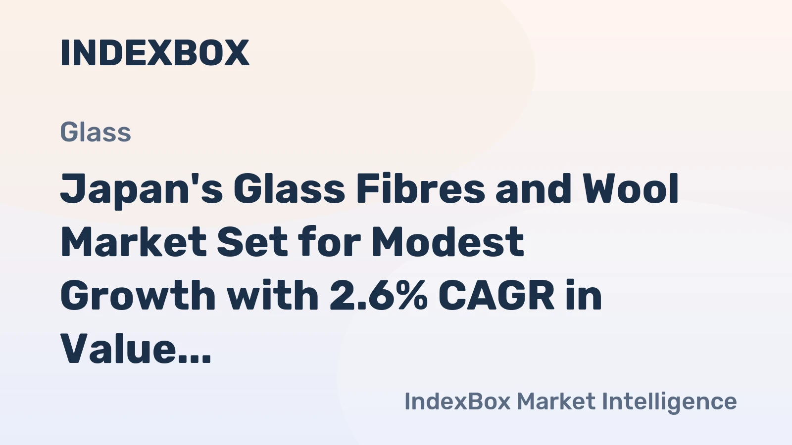 Japan's Glass Fibres and Wool Market Set for Modest Growth with 2.6% CAGR in Value Through 2035