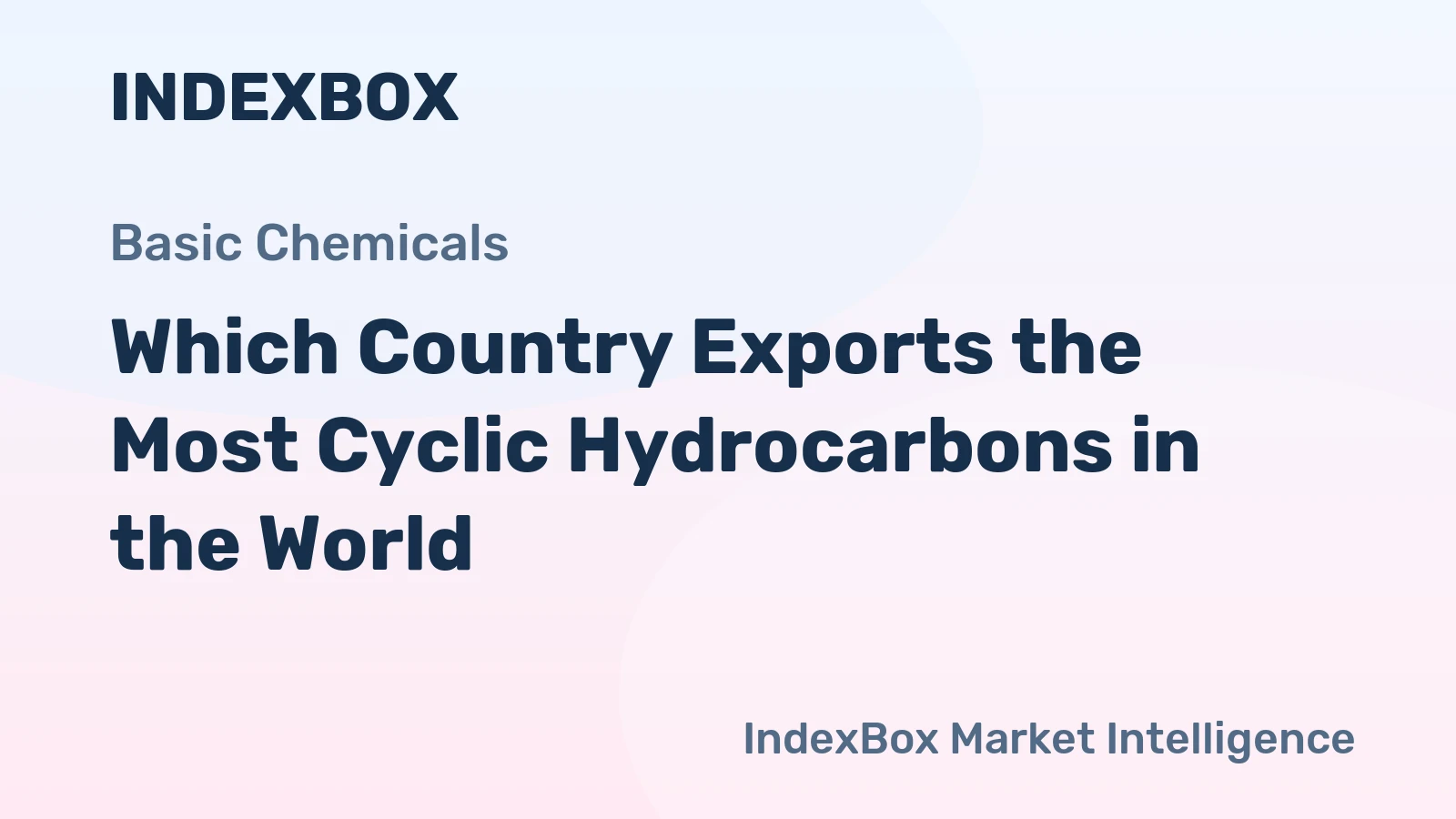 Which Country Exports the Most Cyclic Hydrocarbons in the World?