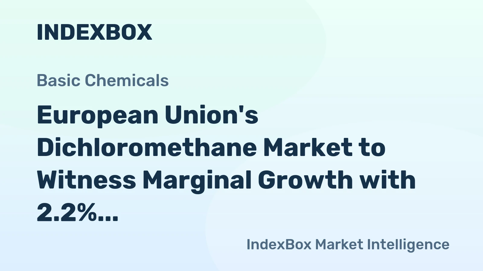 European Union's Dichloromethane Market to Witness Marginal Growth with 2.2% CAGR from 2024-2035