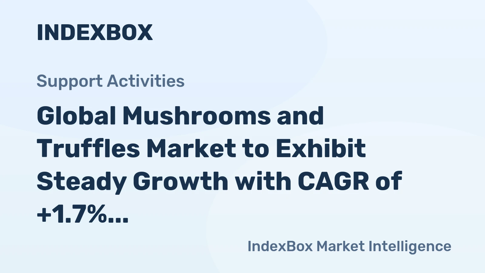 Global Mushrooms and Truffles Market to Exhibit Steady Growth with CAGR of +1.7% from 2024 to 2035