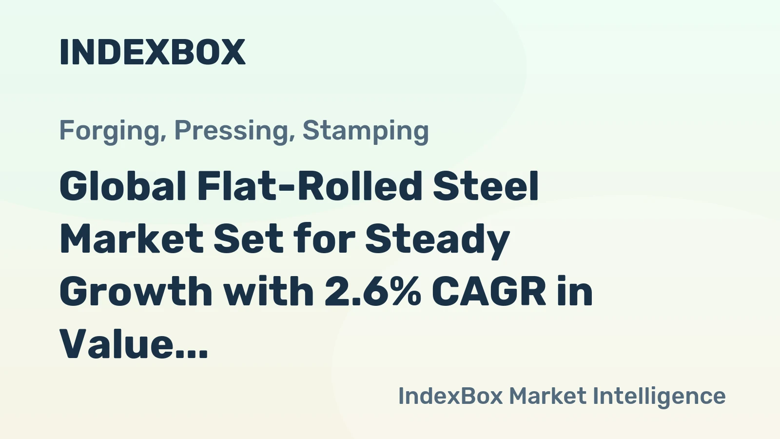 Global Flat-Rolled Steel Market Set for Steady Growth with 2.6% CAGR in Value Through 2035